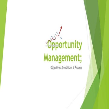 Opportunity management | PPTX