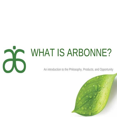 Discover Arbonne Slideshow | PDF
