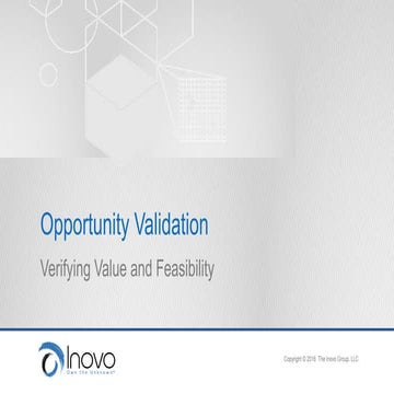 Opportunity Validation Overview | PPT