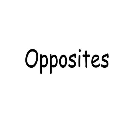 Opposites | PPT