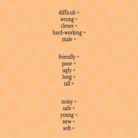 Opposites | PDF