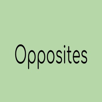 Opposites 2 | PPTX