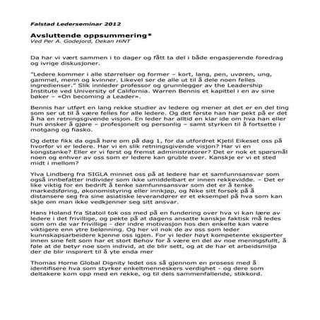 Oppsummering | PDF