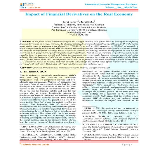 Translation and formatting of working paper | PDF