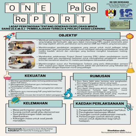 Poster STEM 2025: Pelaksanaan Karnival STEM SK Sri Serdang | PDF