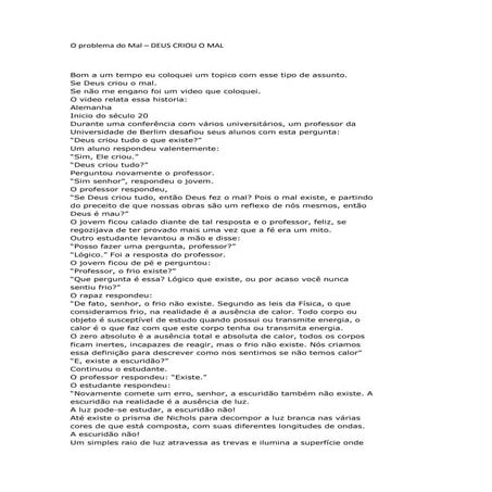 O problema do mal | PDF