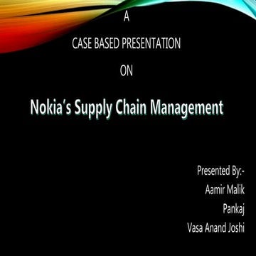 Case study analysis of philips and Nokia | PPTX