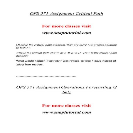 OPS 571 Exceptional Education - snaptutorial.com