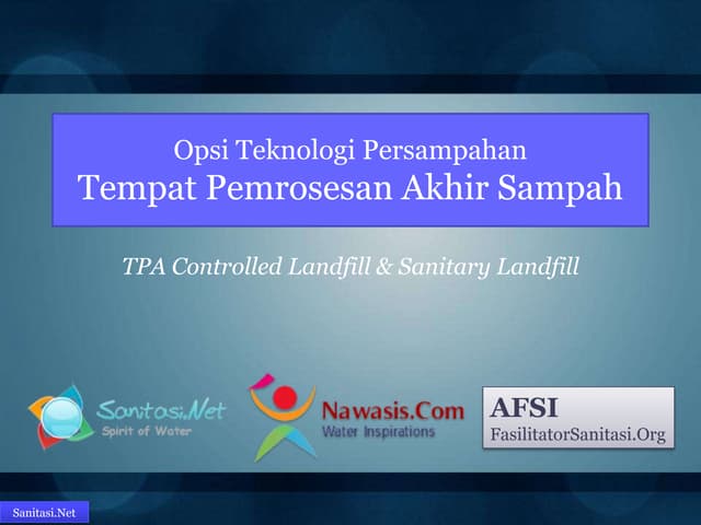 Pedoman perencanaan tpa ( metode sanitary landfill) | PDF