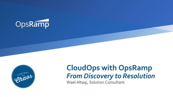 OpsRamp Tech Talk: Getting to a Hybrid IT Strategy with OpsRamp | PDF ...