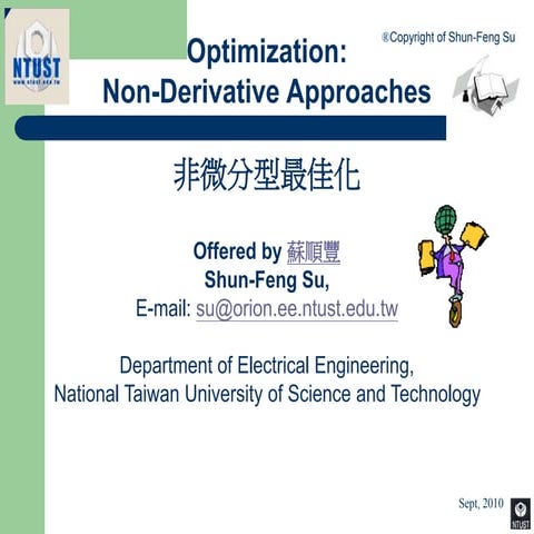 Optimization- Non derivative approach_pt-2010-v2.ppt