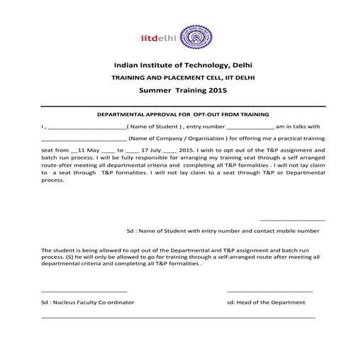 Opt out form-ppt_1 | PDF