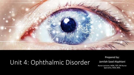 Disorders of the eye | PPTX