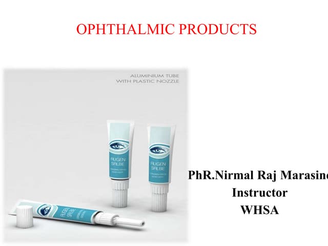 Eye instillation and ointment | PPTX