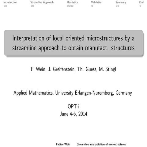 Interpretation of local oriented microstructures by a streamline approach to obtain ...