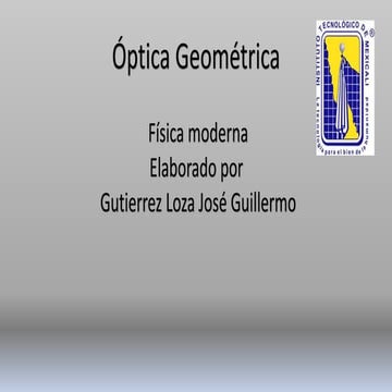 Optica geometrica | PPTX