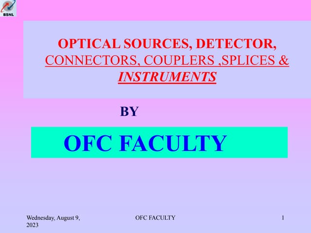 Optical Source Ppt