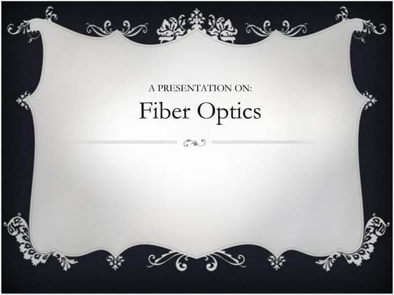 Optical Fibre Splices , Couplers and Connectors | PPTX | Computer Peripherals | Computing