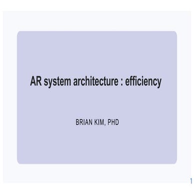 Optical efficiency of AR glass (AR system architecture) | PDF