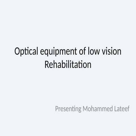 Calculation of magnification in low vision | PPTX