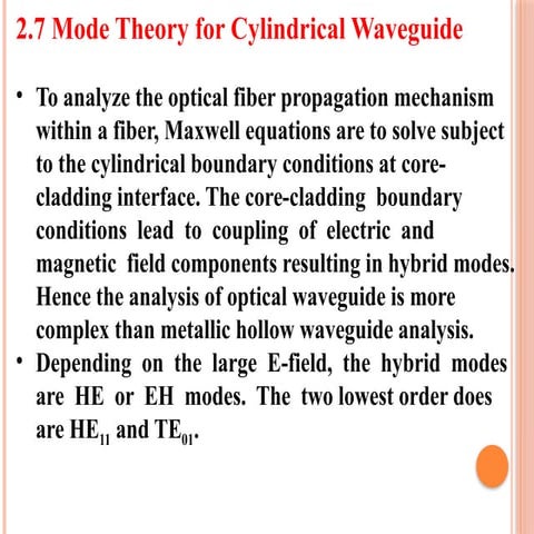 Optical_Fiber - Waveguides-14 communication | PPTX