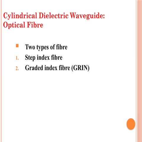 Optical_Fiber - Waveguides communication | PPT