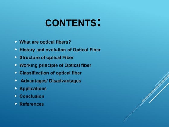 Optical fiber cables | PPTX