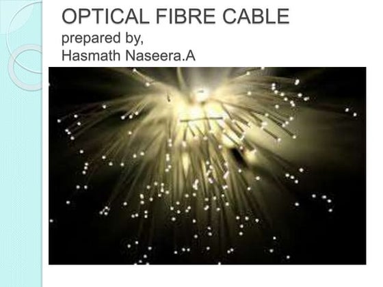 Introduction to optical fiber cable | PDF