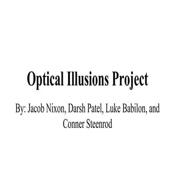 Optical illusion project | PPTX