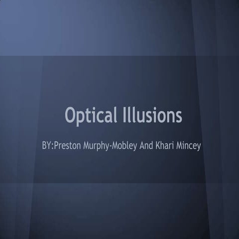 Optical illusions | PPT