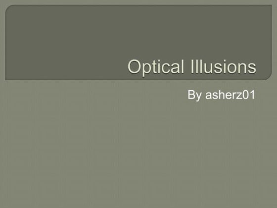 Optical illusion | PPT