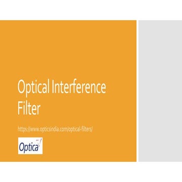 Optical interference filter | PPTX