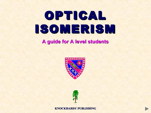 Slides for optical isomerism | PPT