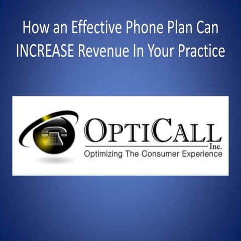 Opticall Presentation for Abbott at Clarity Laser Vision | PPT