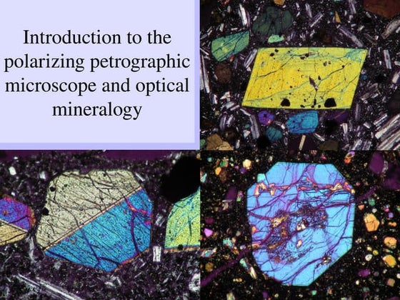 Microscopic Mineralogy- the study of minerals under microscope | PDF | Geology | Science