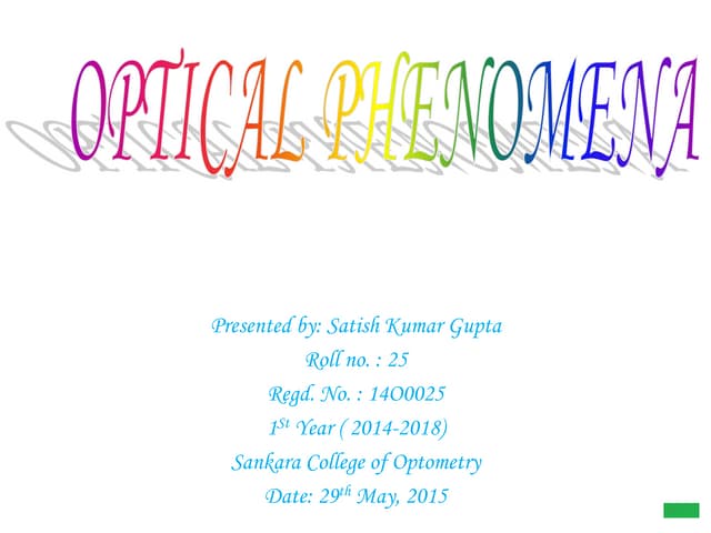 Optical activity | PPTX