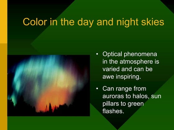 Natural phenomenon of light | PPTX | Geography | Science