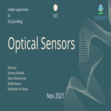 an overview of optical sensor and its application .pptx