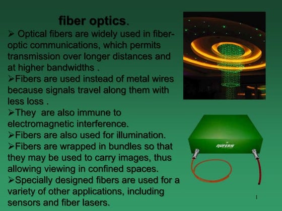 Introduction to Fiber Optics | PPTX