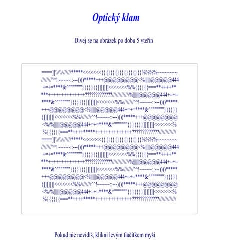 Opticky klam | PPT