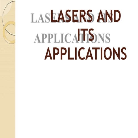lasers ppt | PPTX