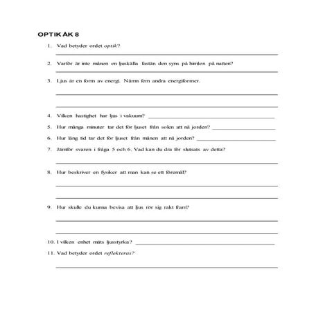 Lena Koinberg | Fysik: Ljus | PPTX