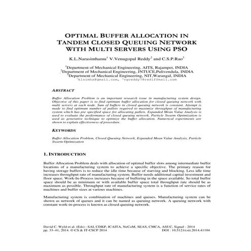 Optimal Buffer Allocation In Pdf