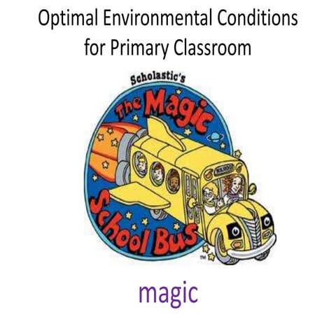 Optimal environmental conditions for primary classroom | PPTX