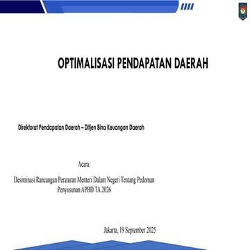 Optimalisasi Pendapatan Daerah dalam Penyusunan APBD | PDF