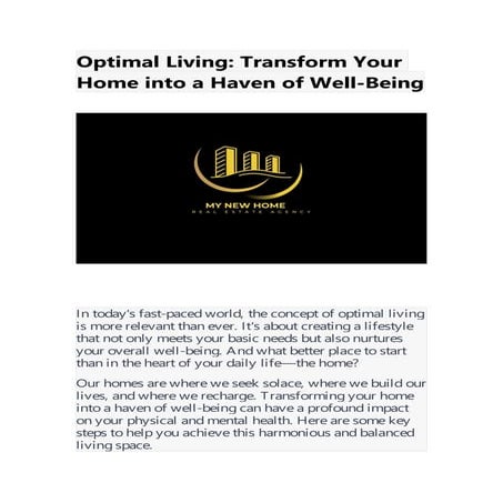 Optimal Living.pdf | Wellness | Healthy Living