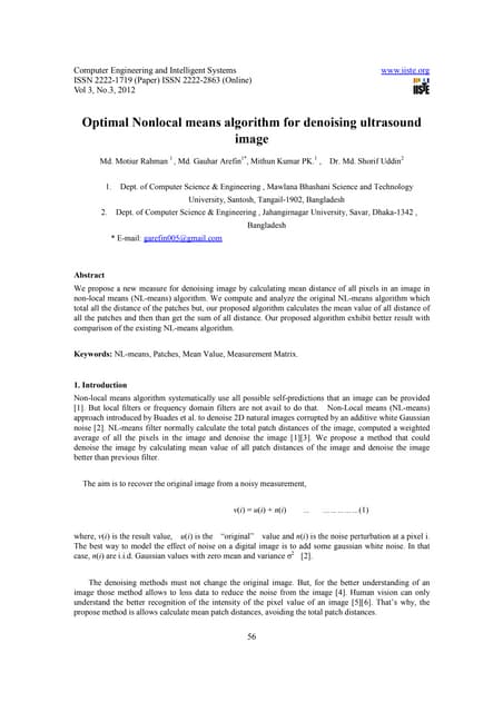 Optimal Nonlocal Means Algorithm For Denoising Ultrasound Image Pdf 0423