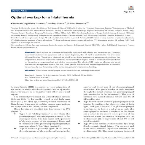 Optimal workup for a hiatal hernia.pdf