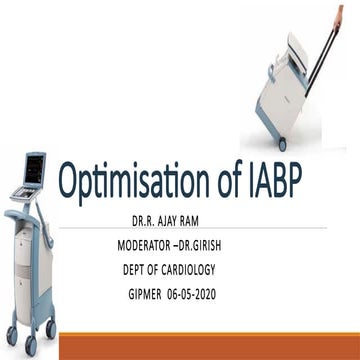 INTRA AORTIC BALLON PUMP (IABP) | PPT