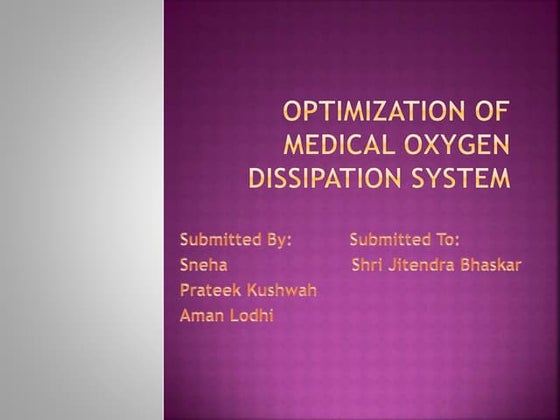 Aircraft Oxygen System | PPTX